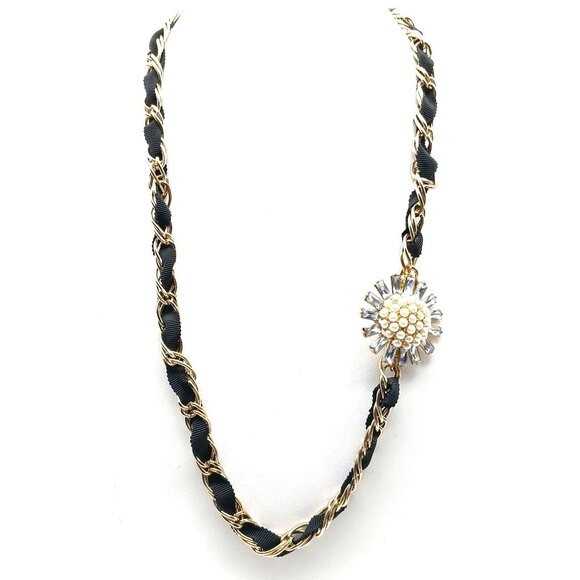 Ann Taylor | Jewelry | Vintage Ann Taylor Gold And Black Twisted Chain ...